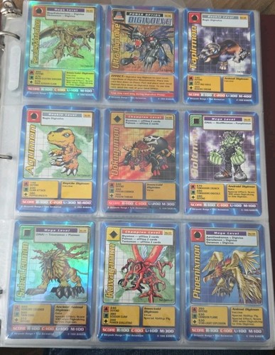 Digimon CCG Card Lot- 5 Holo Foil 128 Cards Total Most 1st Edition 1999 ...