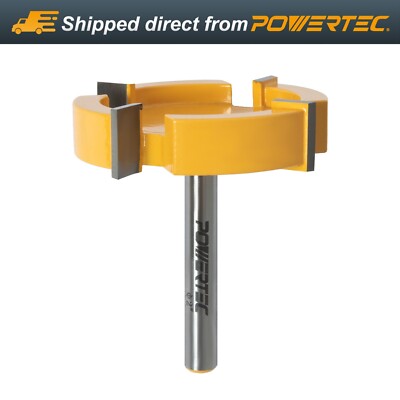 1/4" Shank Slab Flattening Router Bit, 2" Dia, 1/2" Cut Depth, CNC ...