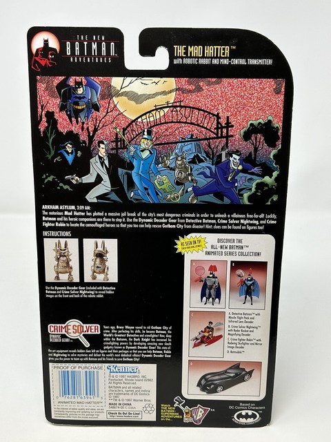 Kenner Mad Hatter New Batman Adventures Animated Series Action Figure ...