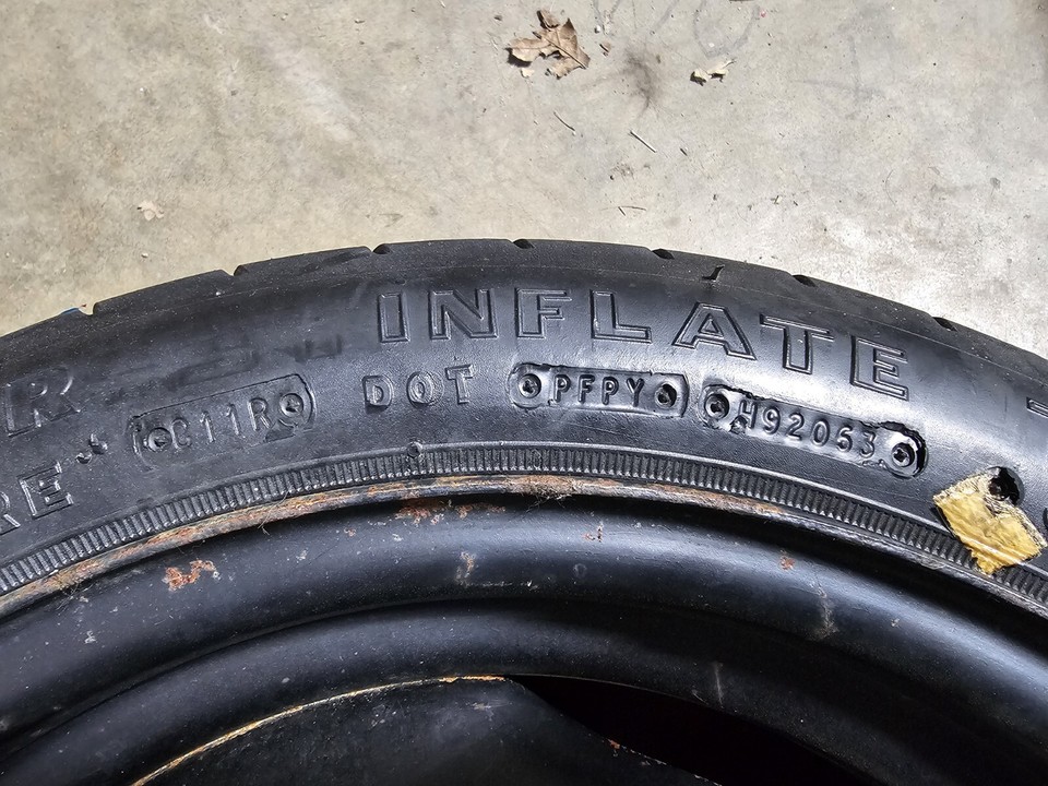 Chrysler Mopar Dodge Jeep Spare Tire Donut Temporary Tire OEM T125 ...