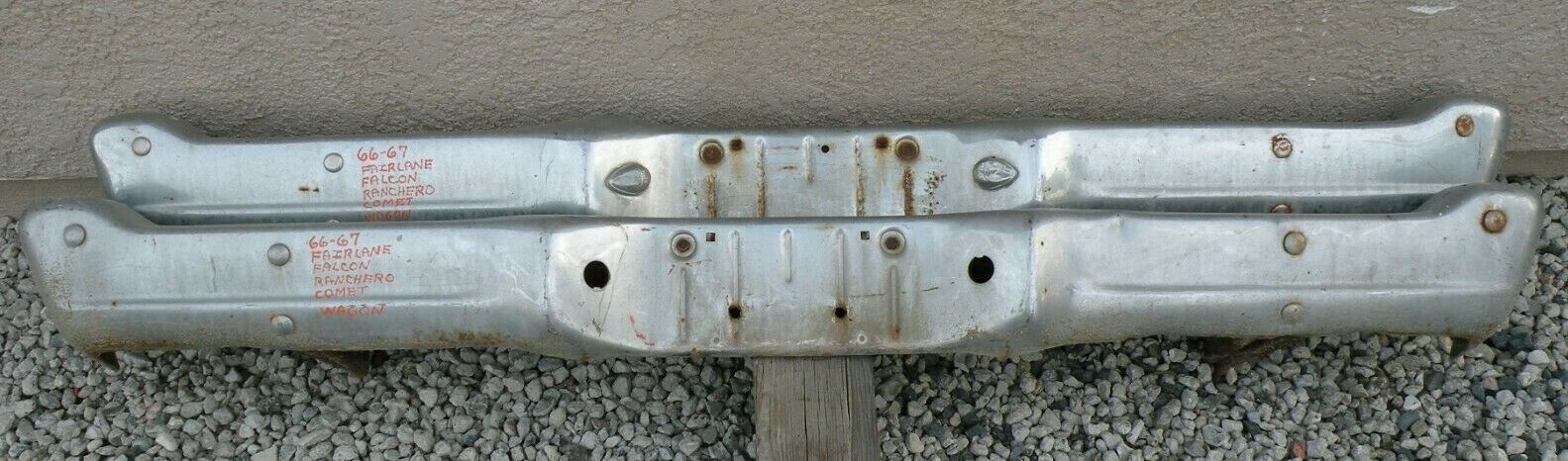 1966-1971 X Ford Ranchero Rear Back Triple Chrome Plated Bumper 66-71 ...