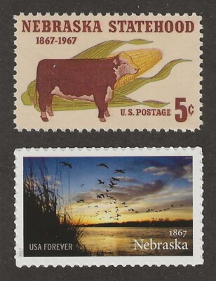 NEBRASKA STATEHOOD - 2 U.S. POSTAGE STAMPS - MINT CONDITION | eBay