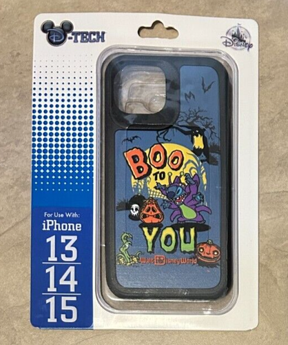 DISNEY PARKS Halloween Boo to You 3D D-Tech Black iPHONE 13 14 15 Phone ...