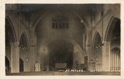 RP Postcard - St Peter's Church, Maney, Sutton Coldfield, Birmingham ...