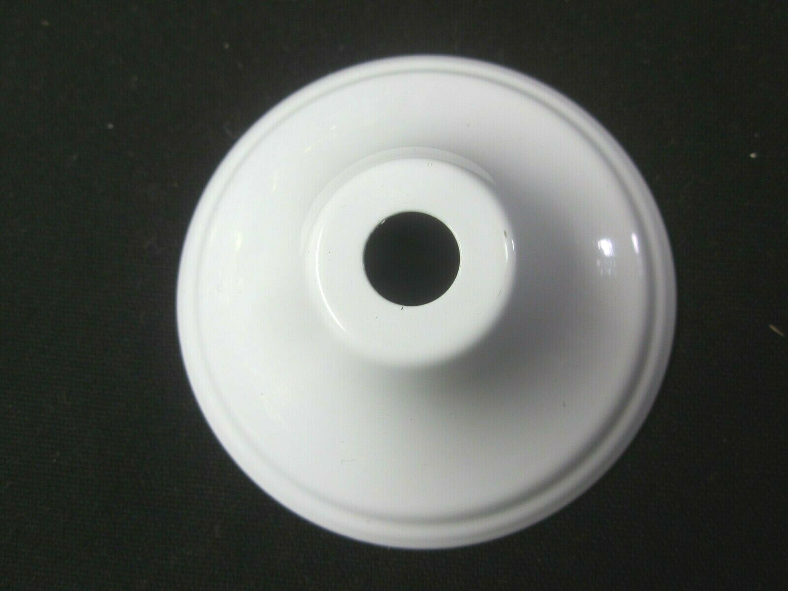 Chandelier White Lamp Break 2-5/8" Round End Cover Cap Escutcheon ...
