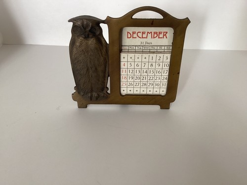 Vintage Cast Metal Iron Frame Perpetual Calendar Month/Day Inserts | eBay