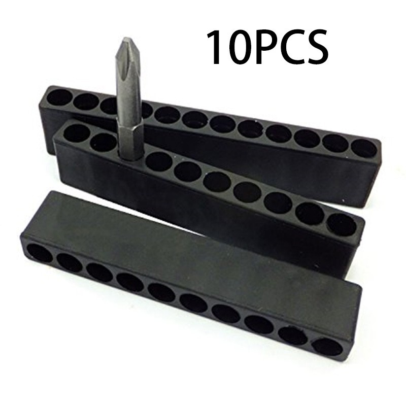 10x Screwdriver Bit Holders Storage Organizer 1/4 Hex Shank Hand Tools ...