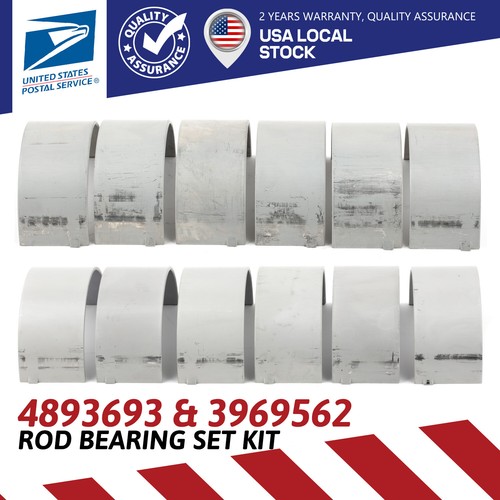 STD Rod Bearing Set 4893693 For Cummins Dodge 5.9 6.7L 24V ISBE 2003-08 ...