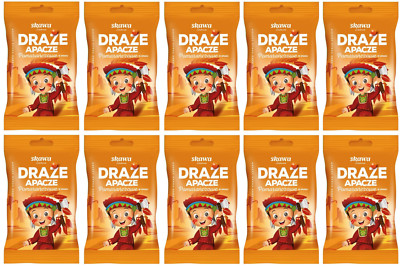 10x SKAWA APACZE DRAGEE - APACHES -10x70G - ORANGE FLAVOUR CANDY! | eBay