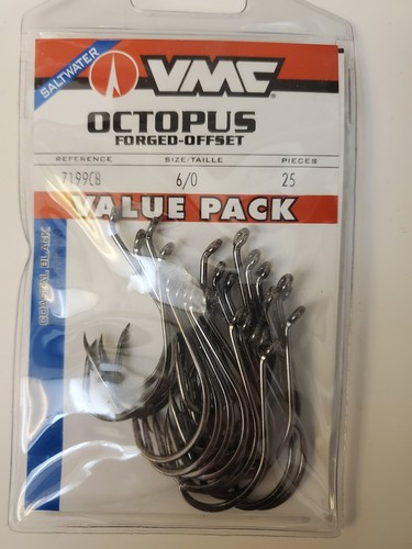 NEW VMC Octopus hooks, size 6, 25 pack 43193132578| eBay