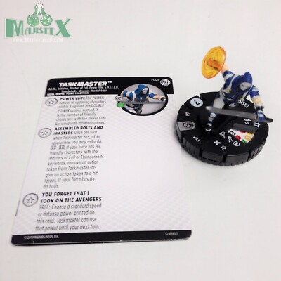 Heroclix Captain America and Avengers set Taskmaster #049 Rare figure w ...