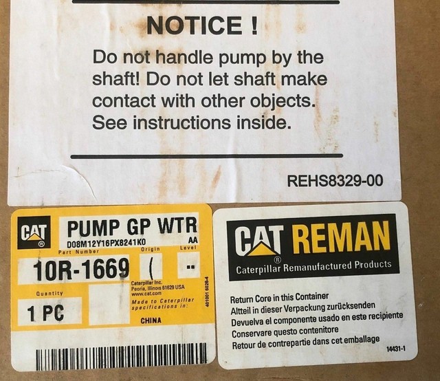 CAT 10r-1669 Pump GP WTR Water Pump 10R1669 Caterpillar for sale online ...