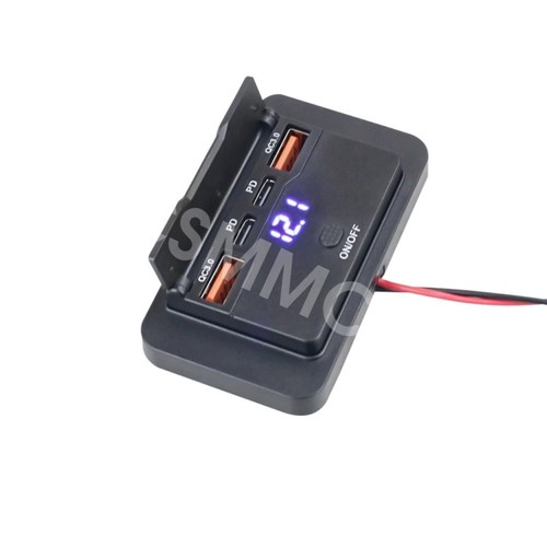 Phone Fast Charger Socket Panel 12V Car Power Outlet LED Voltmeter ...