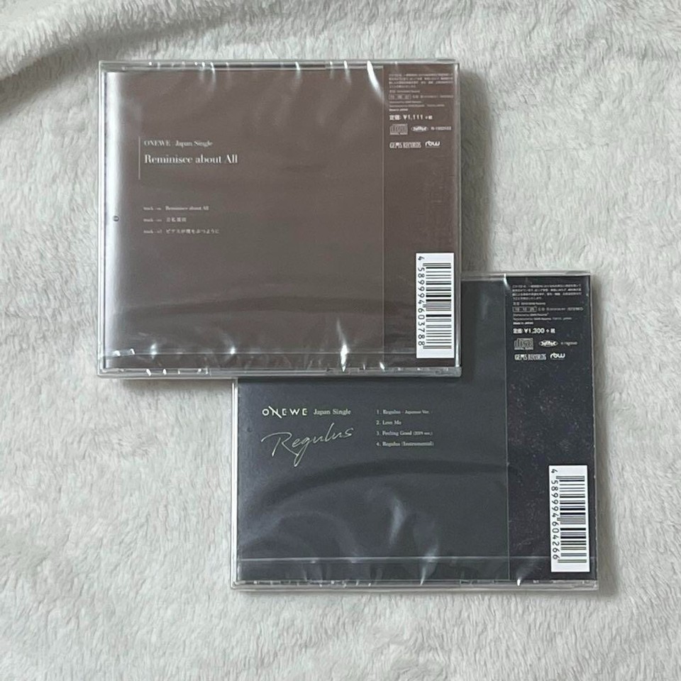 ONEWE Regulus 2019 & Reminisce about All 2020 Japan Single Album CD set K-POP | eBay