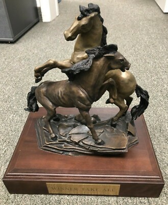 Wally Shoop "WINNER TAKES ALL" Bronze Sculpture - LE #218/250 - FREE ...