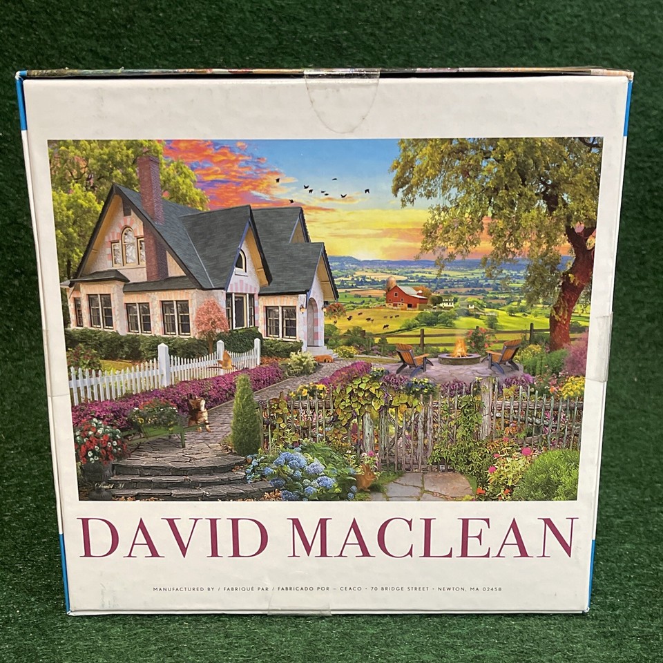 David Maclean Hilltop Puzzle 1000 Piece Ceaco Farmland 26.6 in by 19 in ...