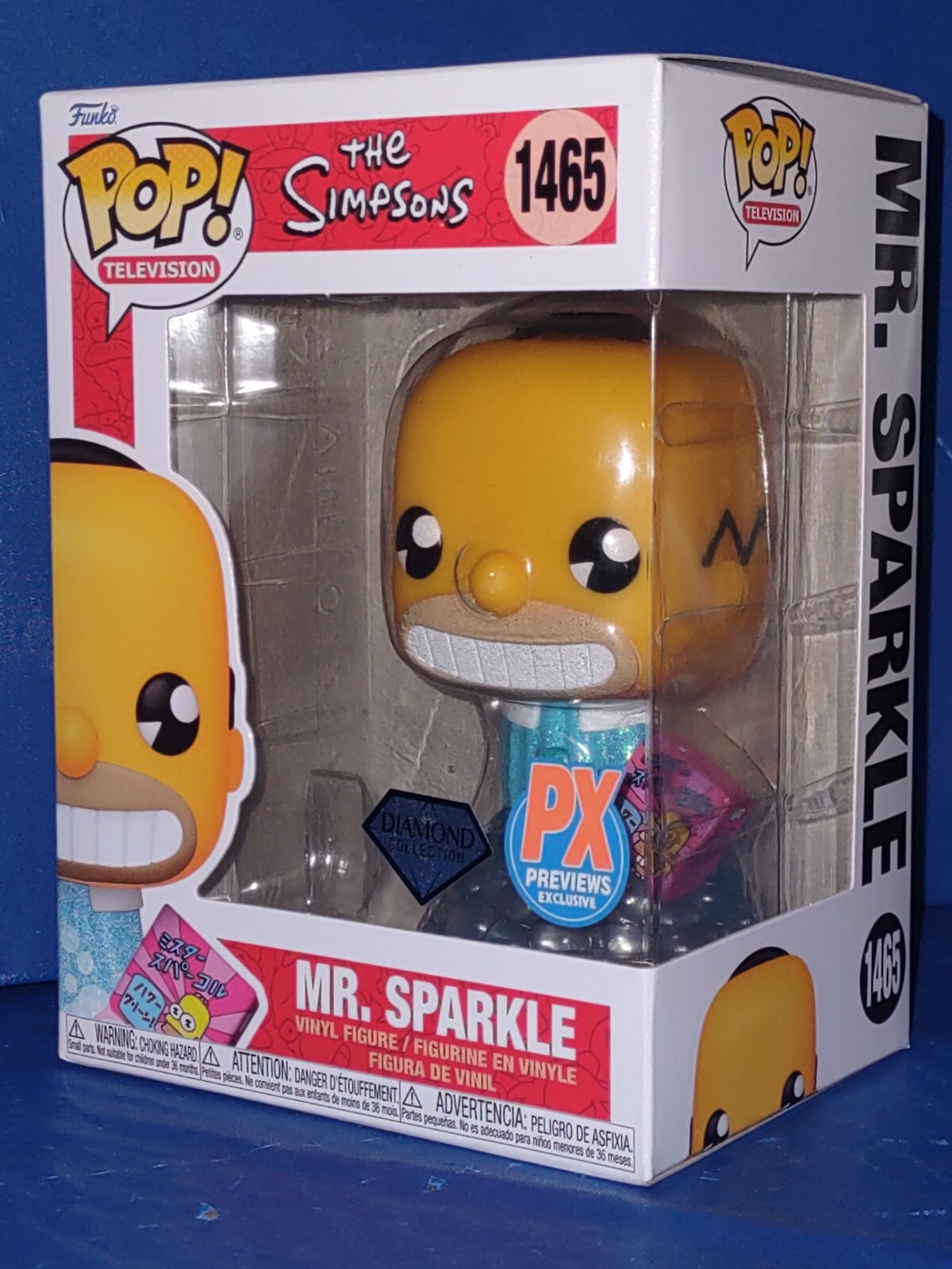 The Simpsons Mr. Sparkle Homer Diamond Glitter Funko Pop! Vinyl Figure ...