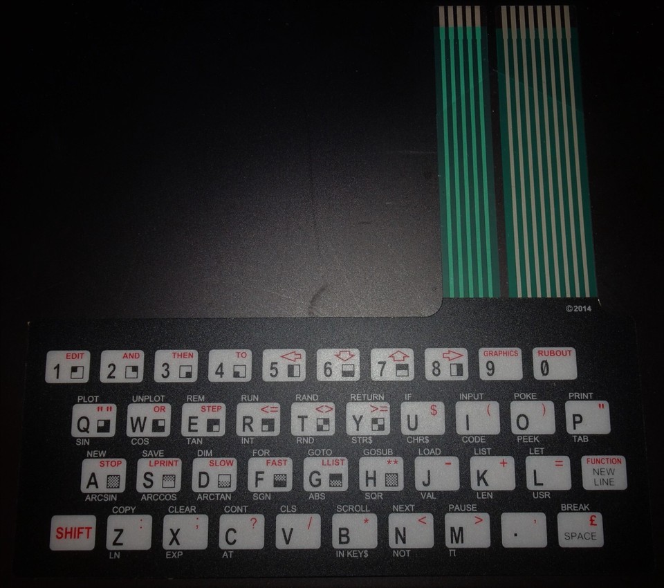Sinclair ZX81 / Timex 1000 Keyboard Membrane 2025 | eBay