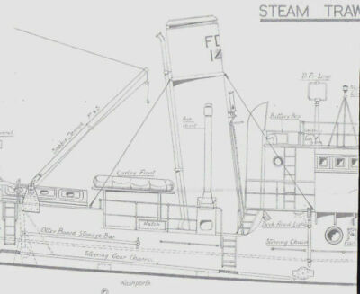 " NAVENA " STEAM TRAWLER MODEL SHIP BOAT BUILDING PLANS A Shipright ...