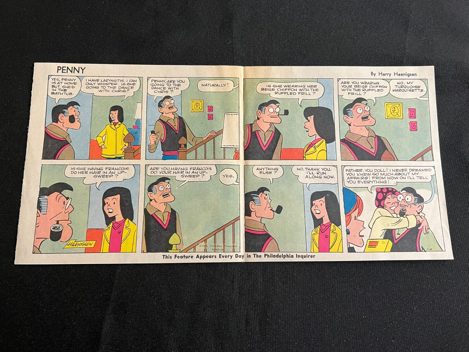 #02 PENNY by Harry William Haenigsen Lot of 9 Sunday Third Page Strips ...