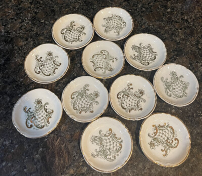 Butter Pats - Antique Porcelain - 2