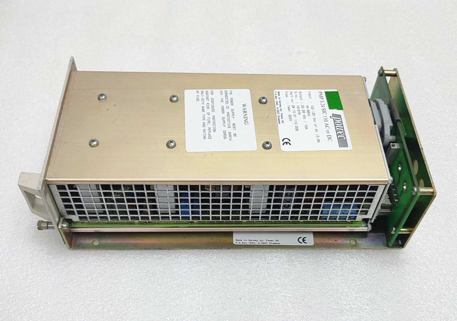 Powec PMP 3.24 SIC ZM 10 01 110-008 Rectifier Module Power Supply 100AC ...