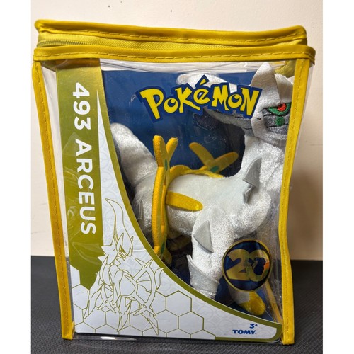 Pokemon Arceus Plush 25th Anniversary Tomy 493 In Display Zip Plastic ...