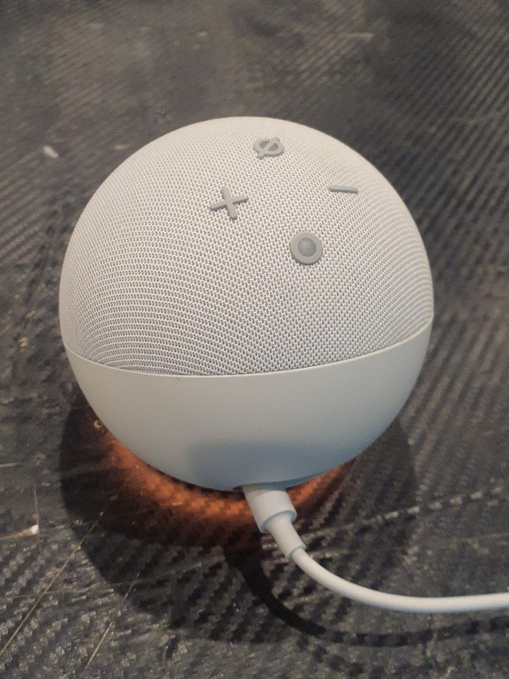 Alexa Echo Dot 4th Gen White Superb c/w power unit PLEASE READ FULLY ...