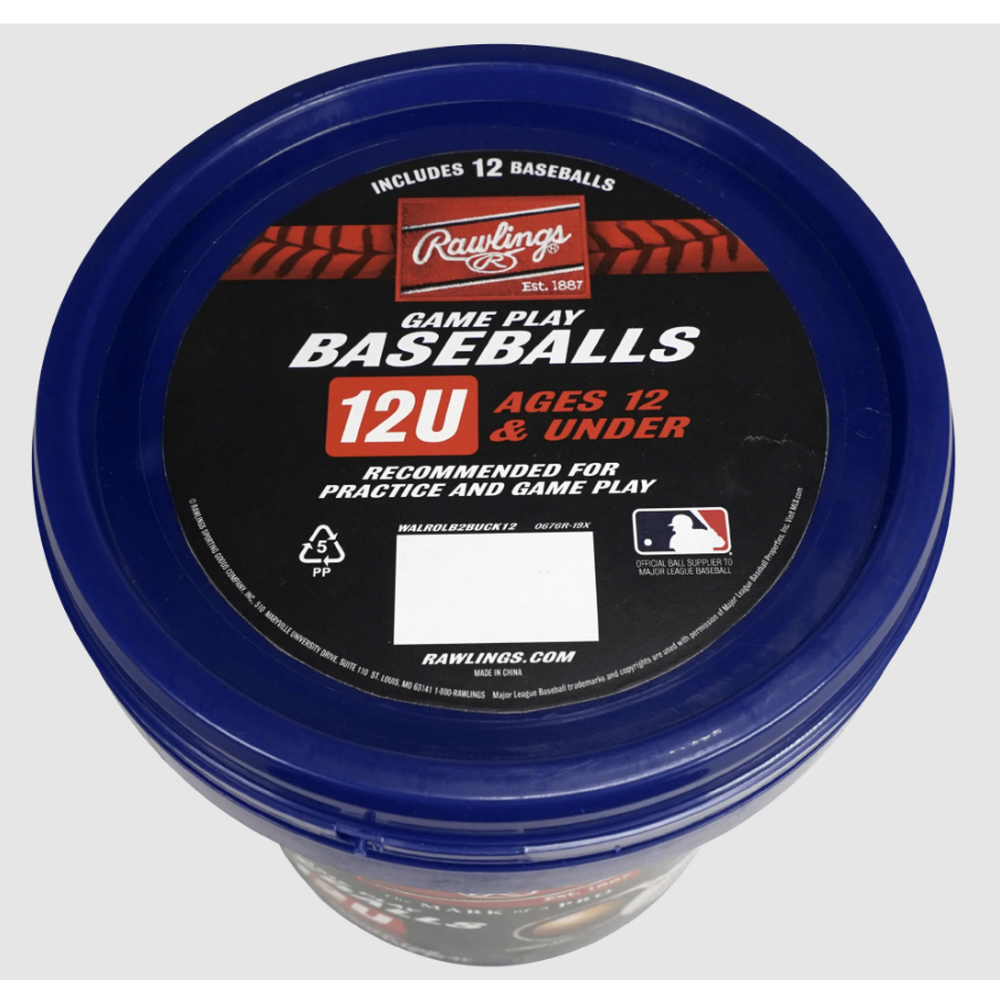 (24 pack) Rawlings ROLB2 12U Official League Youth Practice Baseball ...