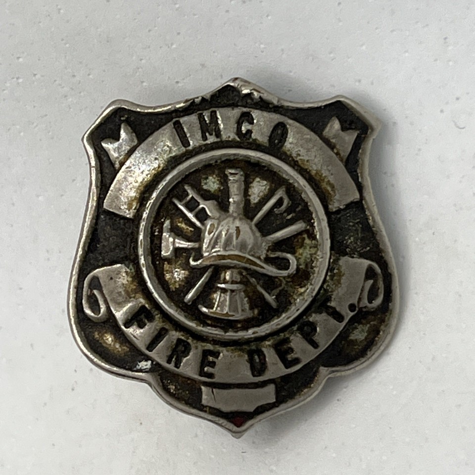 Imco Firefighter Fire Department Service Enamel Lapel Hat Pin | eBay
