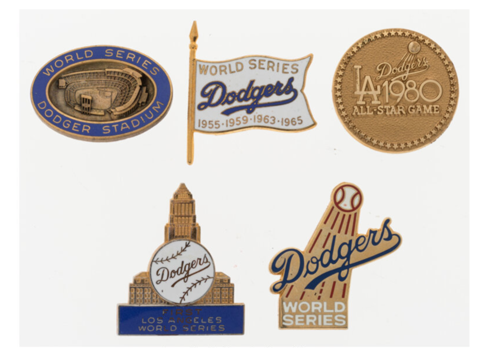 1959-80 Los Angeles Dodgers pins, Lot of 5 | eBay