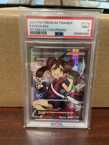 Pokemon 2017 XY Premium Trainer SHAUNA Full Art 111a/124 - Graded PSA 9 ...