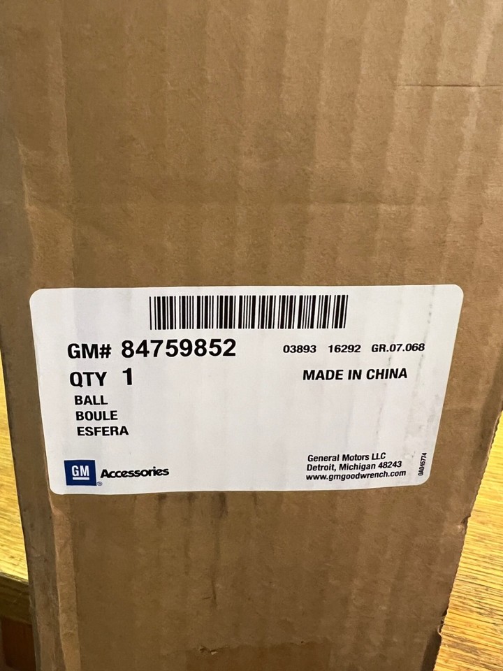 GM Gooseneck Trailer Hitch Ball Kit For 2017-2025 Chevrolet OEM ...