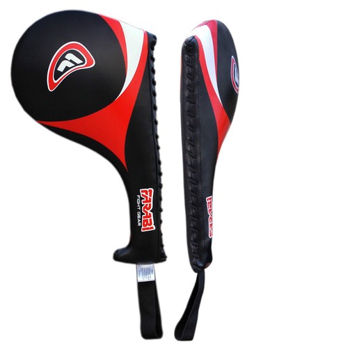 Farabi Taekwondo TKD paddle Racket Hand Karate Kick Boxing Strike Pad X ...