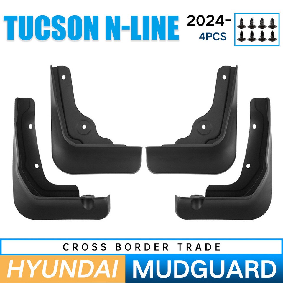 For 2024+ Facelift Hyundai Tucson Fender Mud Flaps Splash Guards Mudguard Set | eBay