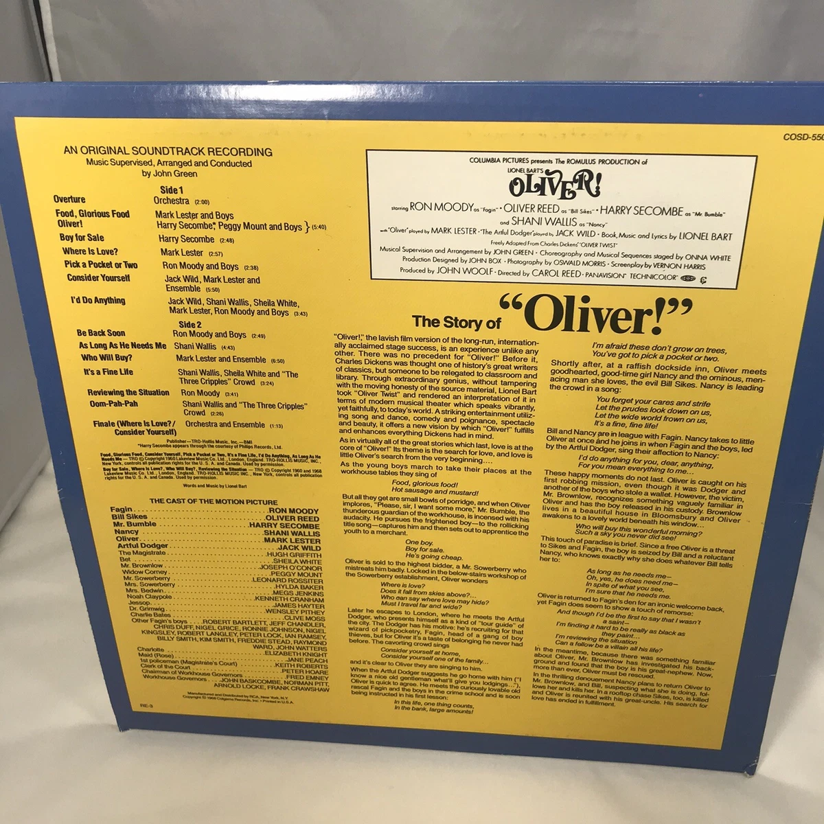 Oliver 1968 Soundtrack