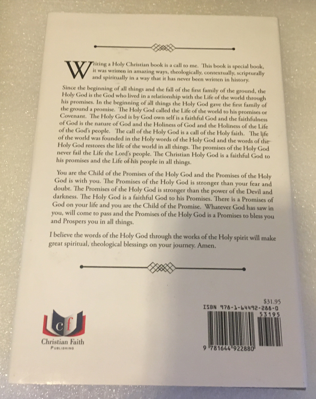 Power of the Promise : The Faithfulness of God by Michaelo Abasori (2019, Hardcover) for sale ...