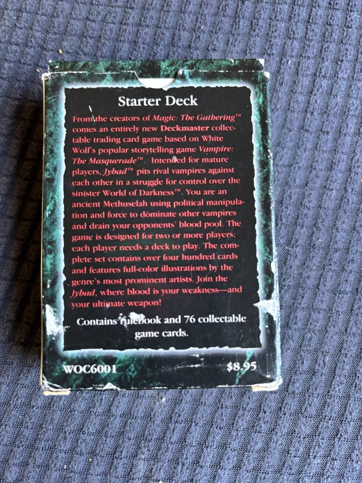 1994 Jyhad Card Game Starter Deck | eBay
