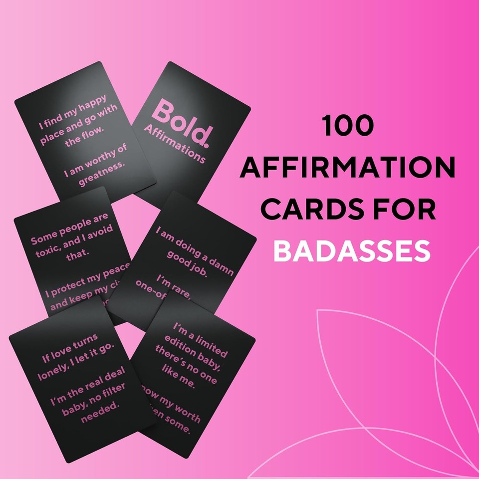 Badass Affirmation Cards - 100 Daily Motivational and Inspirational ...
