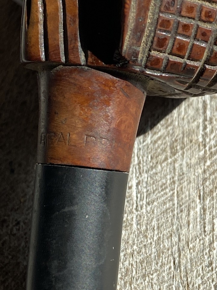 Vintage Tobacco Pipe Real Briar Wood Marked Foreign Glass Eyes Parrot ...