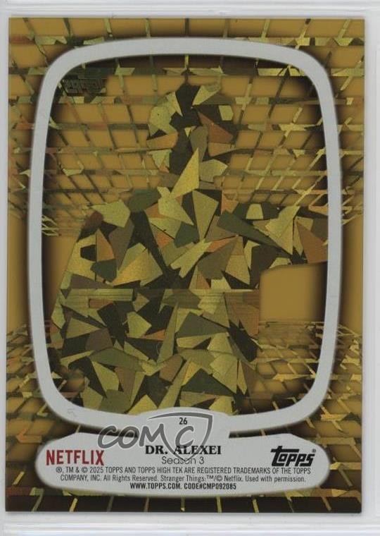 2025 Topps High Tek Stranger Things 30/50 Dr Alexei #26 1l2 | eBay