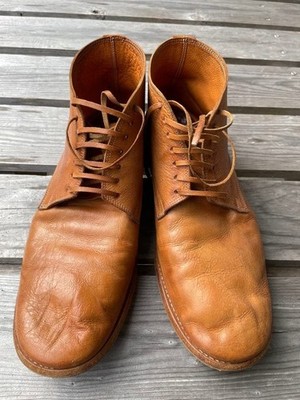 GUIDI 994 Ankle Boots Brown Leather Lace Up Shoes Size 26.5cm EU42 ...