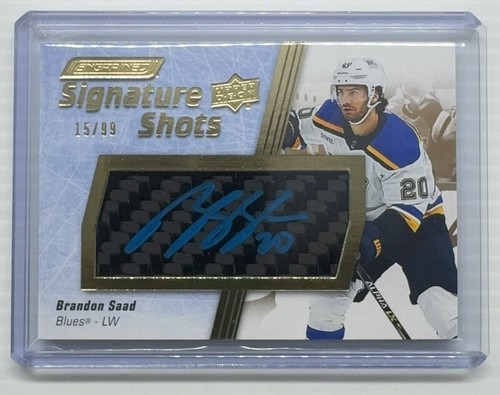 2023-24 UD Engrained Brandon Saad Signature Shots Auto Autograph #15/99 ...