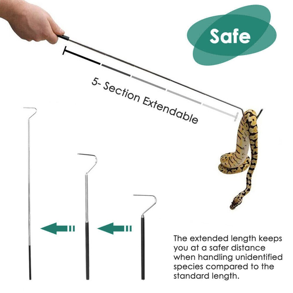 47" Heavy Duty Snake Tongs Reptile Grabber Catcher Handling Tool &39 ...