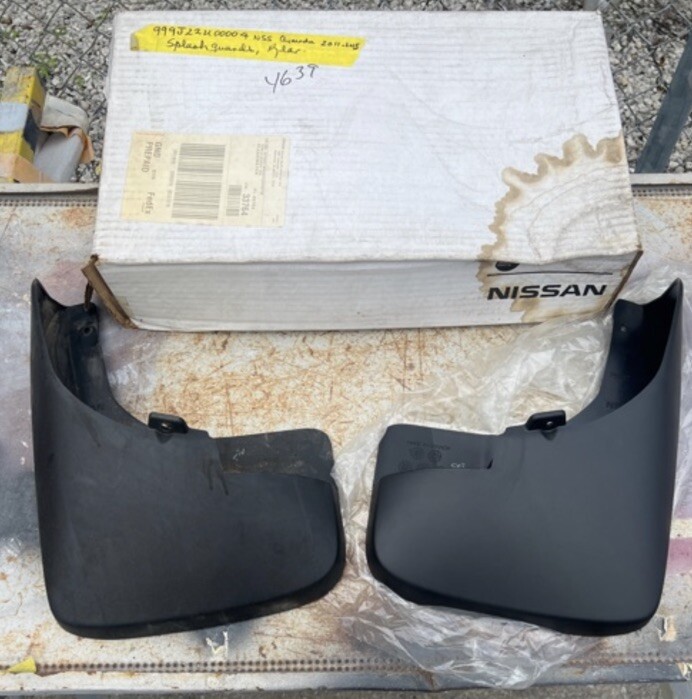 2008-2015 Nissan Armada SPLASH GUARDS Rear Set 2pc Black OEM | eBay