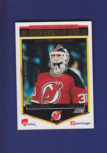 Martin Brodeur HOF 1993-94 Score Durivage NHL Hockey #5 (MINT) New ...