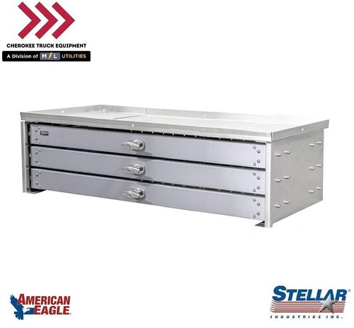Stellar 39662, (3) Drawer Heavy-Duty Steel Toolbox- 11.25"H x 42"W x 16 ...