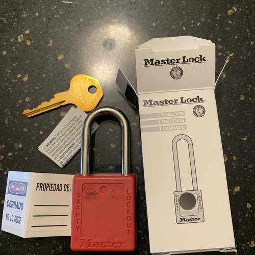 RED Master Lock 410RED Lockout Tagout Safety Padlock 71649078927| eBay