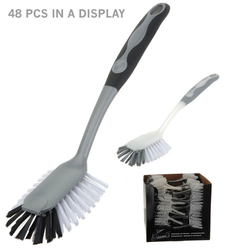 2 x Washing Up Brushes Kitchen Dish Brush Cleaning Scrubbing for Pots ...