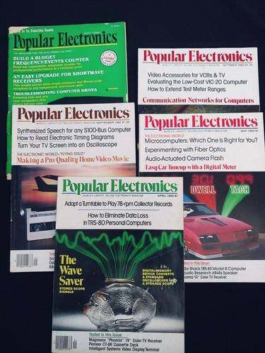 Popular Electronics Magazine Lot of 5 - 1982, 90 | eBay